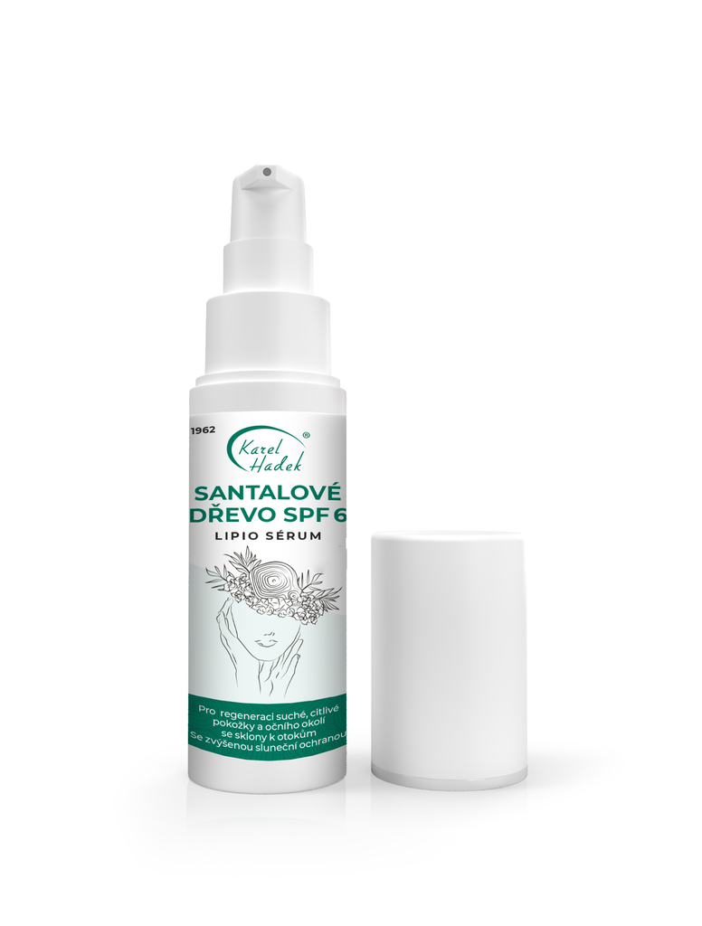 Pleťové sérum lipio SANTÁLOVÉ DŘEVO SPF 6 - 30 ml - aromakh.cz